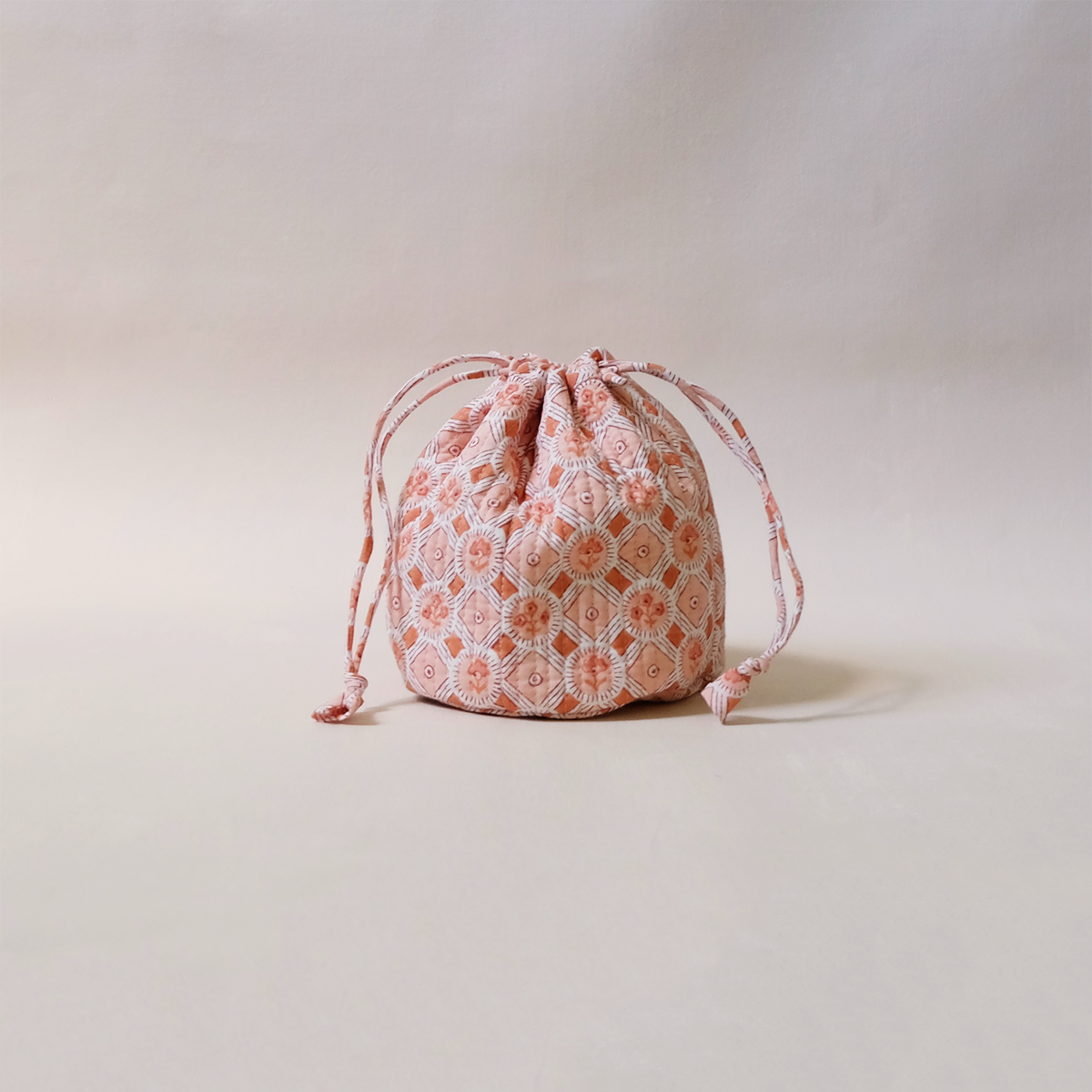 Quilted Jewelry Pouch Spring Bloom Orange – Holliday