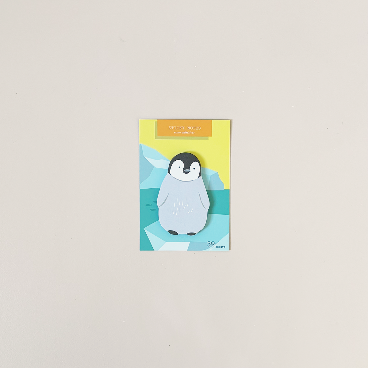 Penguin Die Cut Sticky Note – Holliday