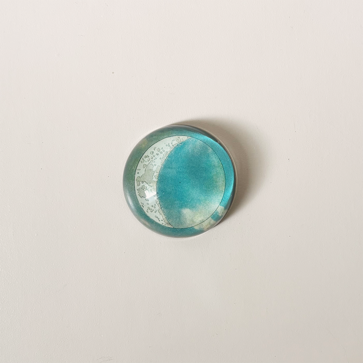 Dome Paperweight, Blue Crescent – Holliday
