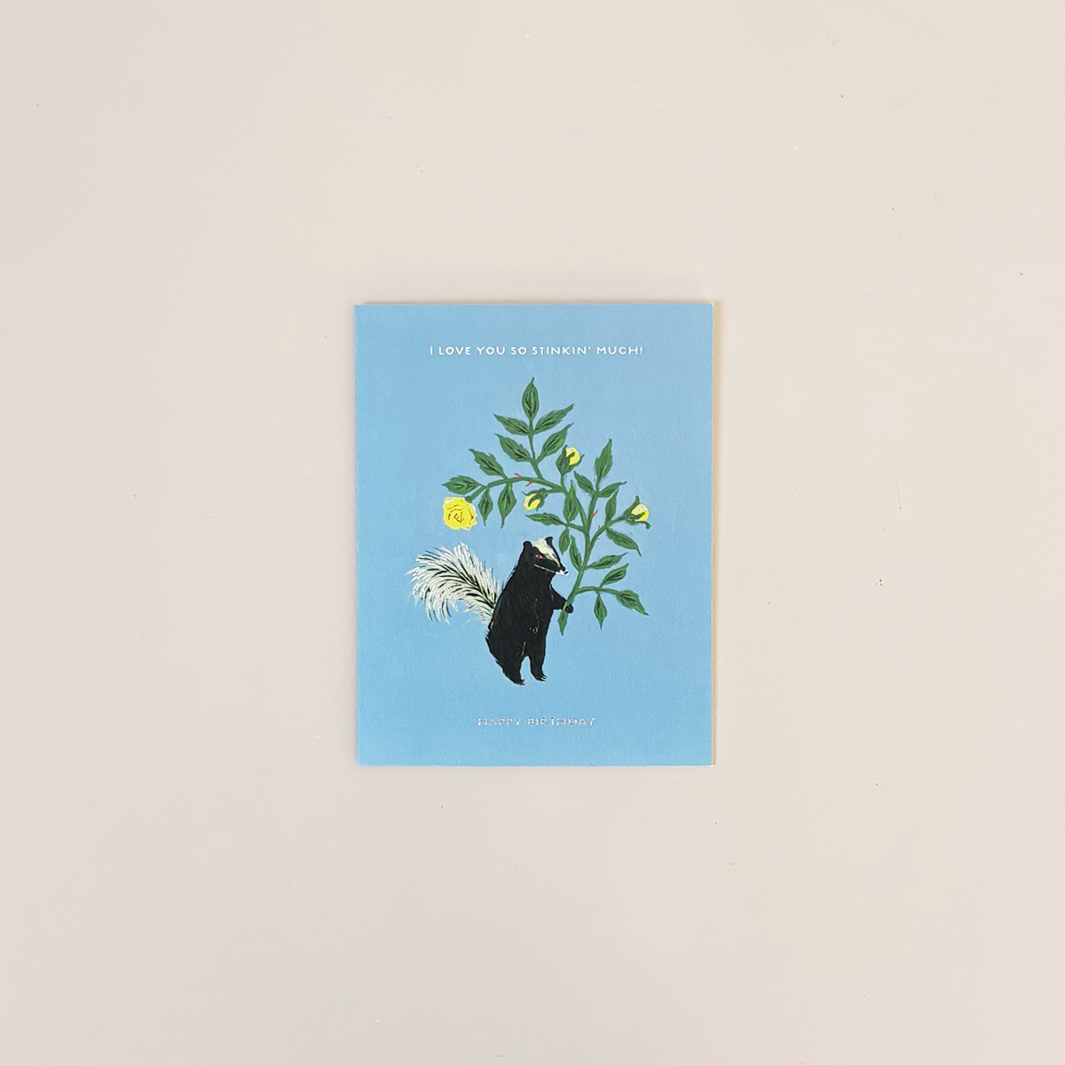 Stinker Birthday Note Card – Holliday