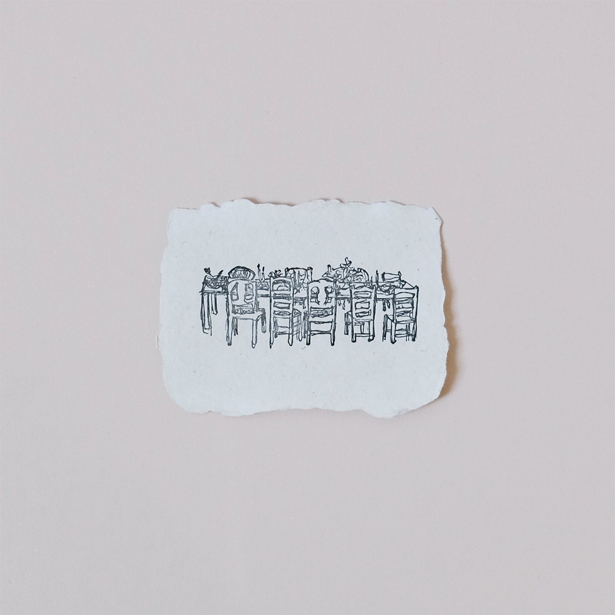 Banqueting Table Note Card – Holliday