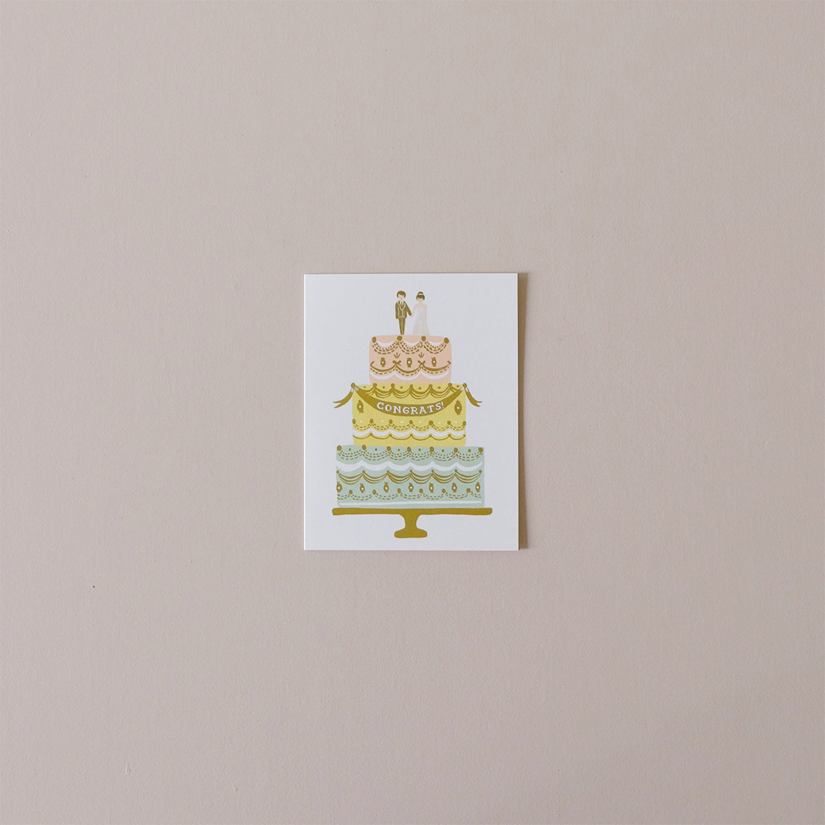 Congrats Wedding Cake Note Card – Holliday